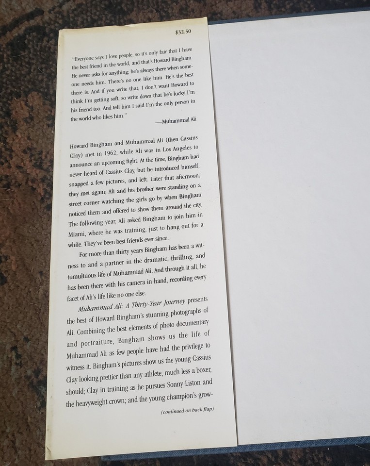 Muhammad Ali A Thirty Year Journey by Howard Bingham 1993 1st Ed SIGNED ...