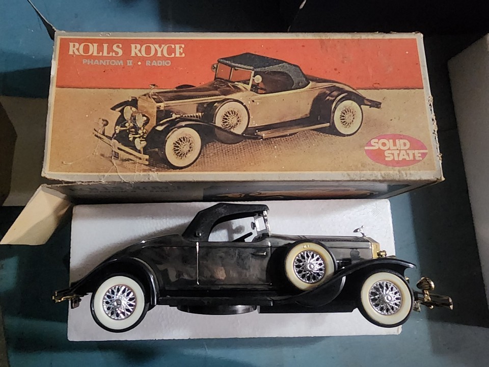 Vintage Solid State 1931 Rolls Royce Phantom II Replica Model Car Radio ...