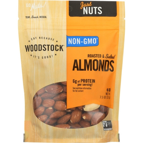 Almonds Rstd Sltd 7.5 Oz(Case Of 8) By Woodstock Farms | eBay