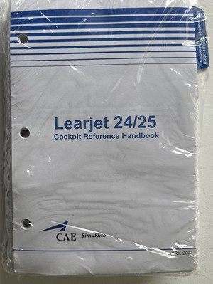 CAE SimuFlite Learjet 24/25 Cockpit Reference Handbook *NEW-SEALED* | eBay