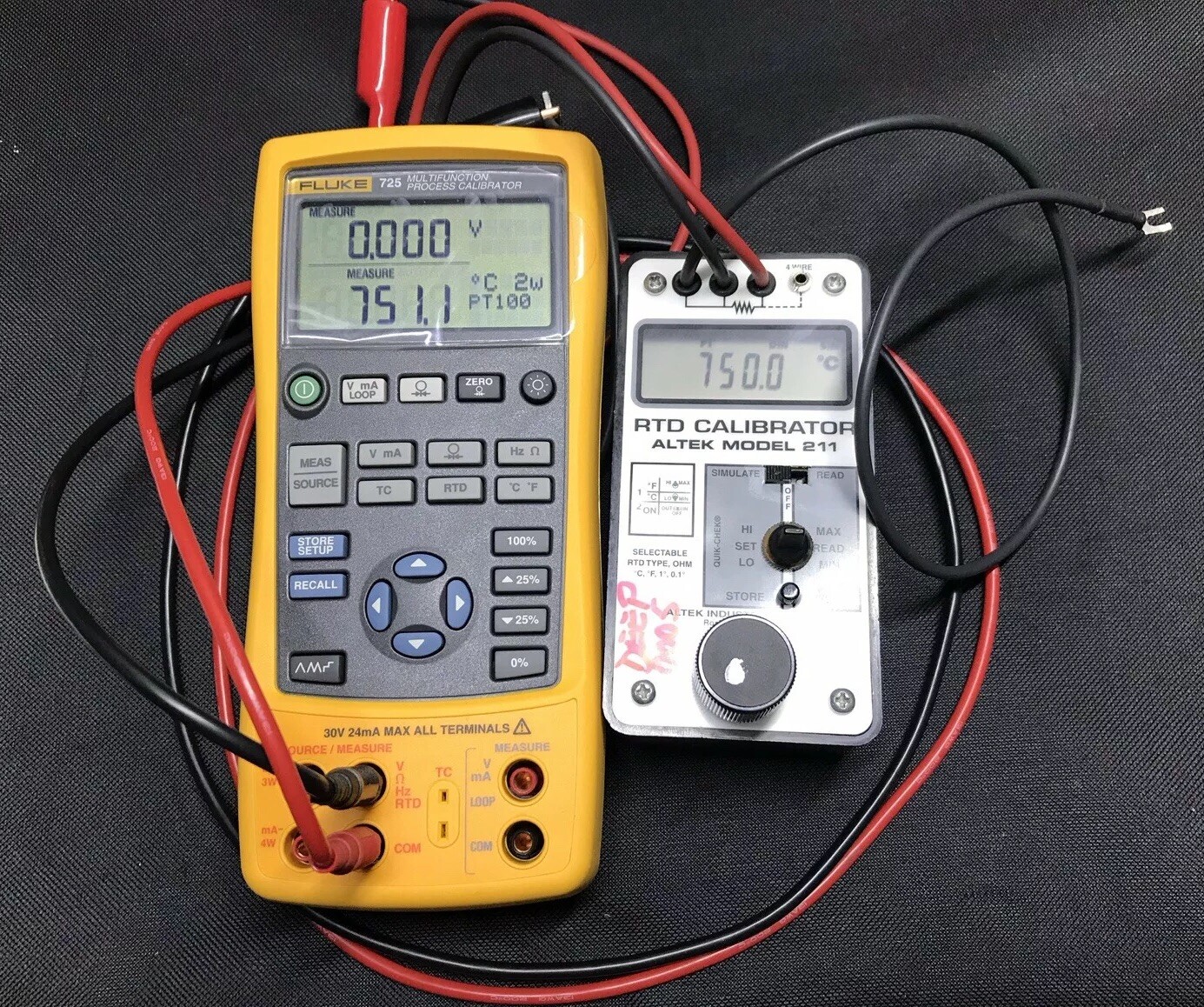 Altek 211 RTD Digital Calibrator PT100 Cu10 Ni120 Ni110 Platinum 100 ...