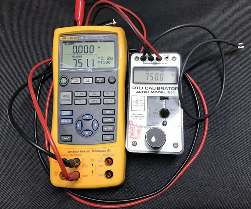 Altek 211 RTD Digital Calibrator PT100 Cu10 Ni120 Ni110 Platinum 100 ...