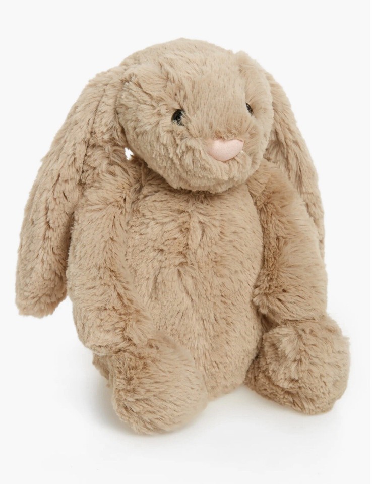 Rare Find! Brand New Jellycat Bashful Beige Bunny Stuffed Toy Medium ...