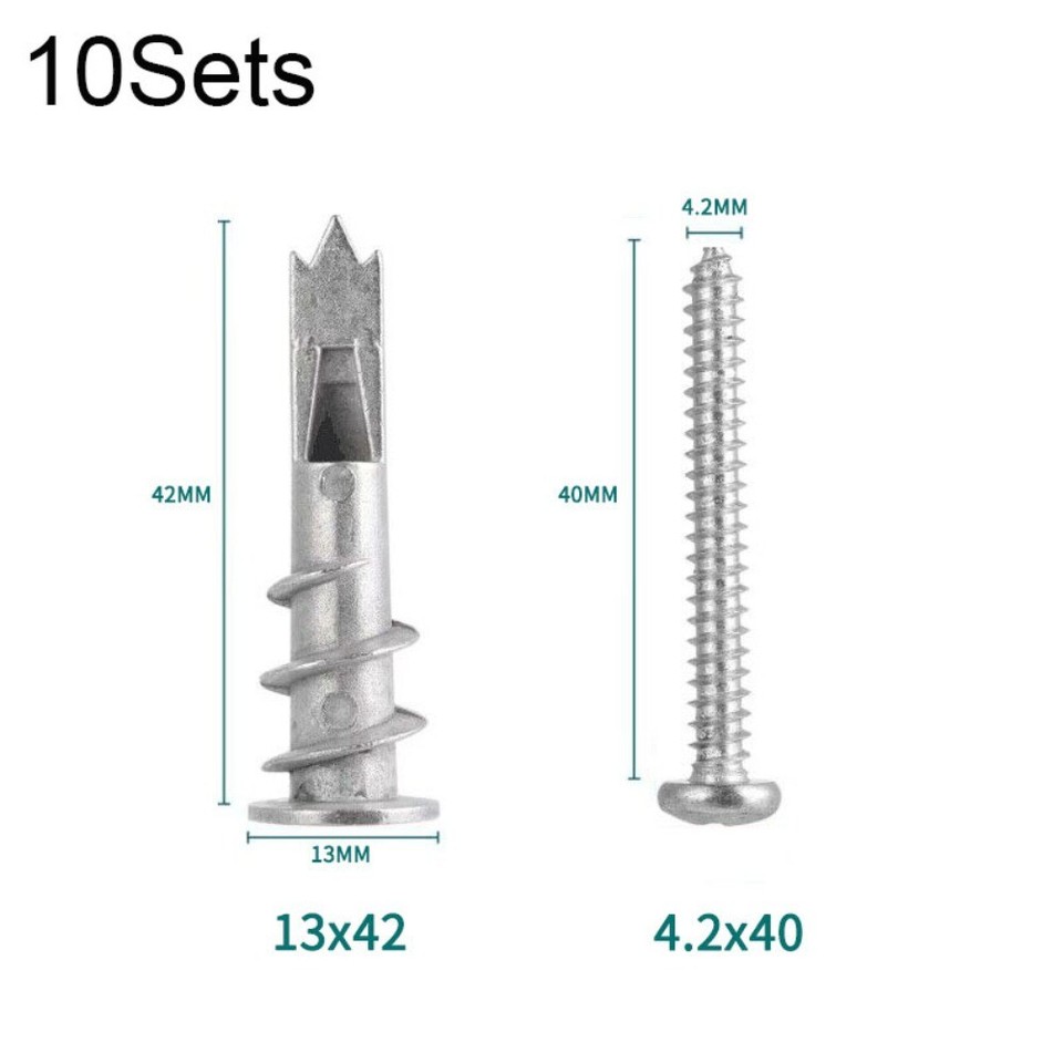 Serrated Expansion Tube Nails Zinc Alloy Plasterboard Screws Expansion ...