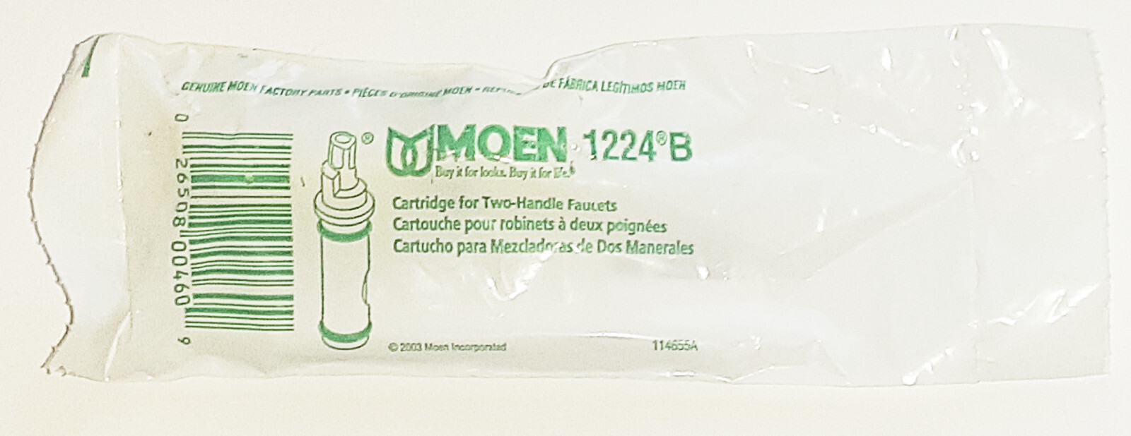 NEW! GENUINE MOEN 1224 Two Handle Faucet 1224B Cartridge USA MADE | eBay