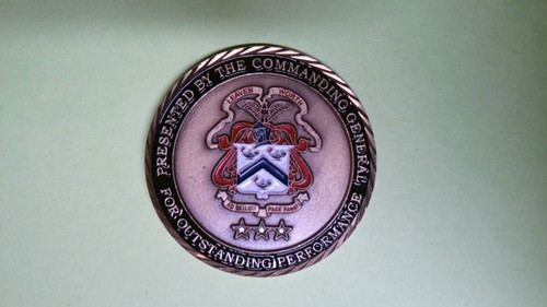 CHALLENGE COIN ARMY'S FUTURE FORT LEAVENWORTH, KANSAS OUTSTANDING ...