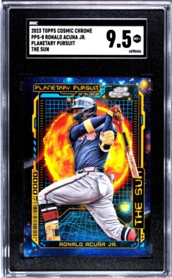 2023 Topps Chrome Cosmic Ronald Acuna Jr Planetary Pursuit Sun #PPS-8 ...
