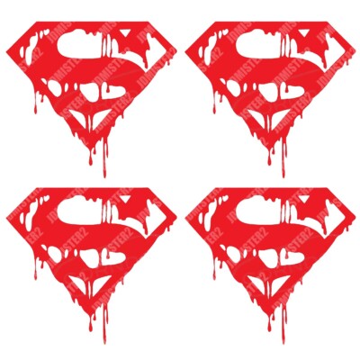 Superman Drip Logo Decal Death of Superman Vinyl Sticker DC COMICS ...
