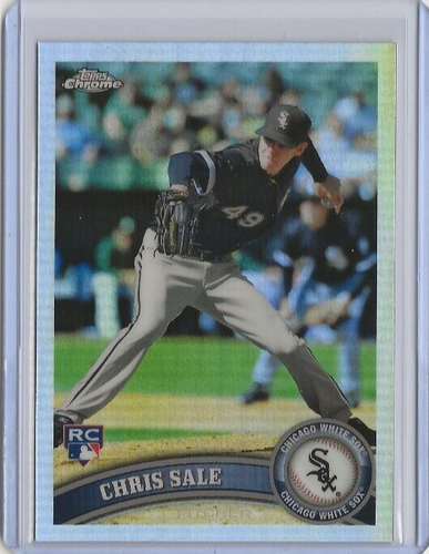 2011 Topps Chrome Chris Sale Rc Refractor #205 Chicago White Sox Rookie ...