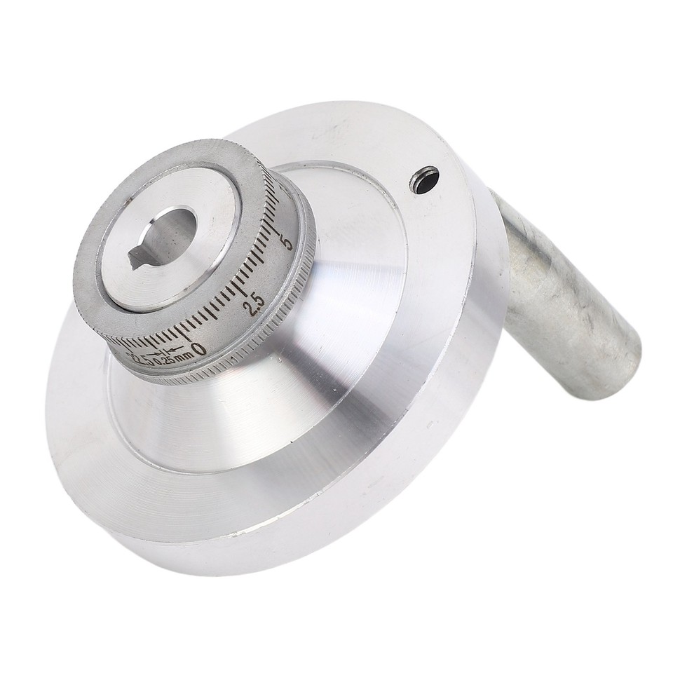 Lathe Handwheel 80mm Aluminum Alloy Hand Wheel With Crank Handle For ...