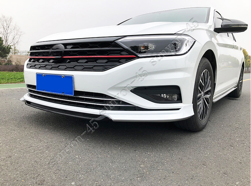 For VW Jetta 2019-2020 MK7 black White ABS Front Bumper Lip Body ...