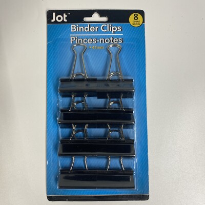Jot Binder Clips 41 mm Large 8 pack | eBay