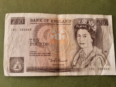 Old 10 Pound Note Florence Nightingale, Ten Pound Note, I 3 E 283669 ...