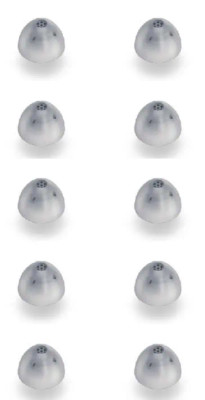 1 Bag Of MEDIUM Closed Domes For Resound Surefit 3 Receivers. 10 Domes ...
