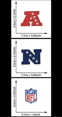 nfl logo iron on patches -NFL AFC and NFC Letters and Shield Iron On ...