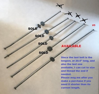 VTG Wooden Step Ladder Replacement Part Screw Bolts Thru Through ...