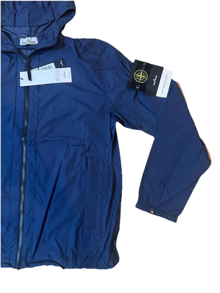 Stone Island Skin Touch Jacket Nylon TC Windbreaker, Blue/Navy, L | eBay UK