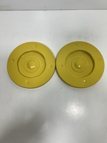 2 Official ARCO Tournament SHUFFLEBOARD DISCS Replacement Yellow ...