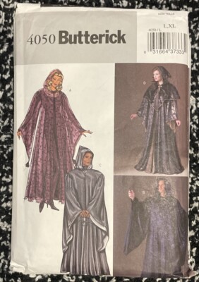 Renaissance Medieval Victorian Hood Robe Unisex Costume Sewing Pattern ...