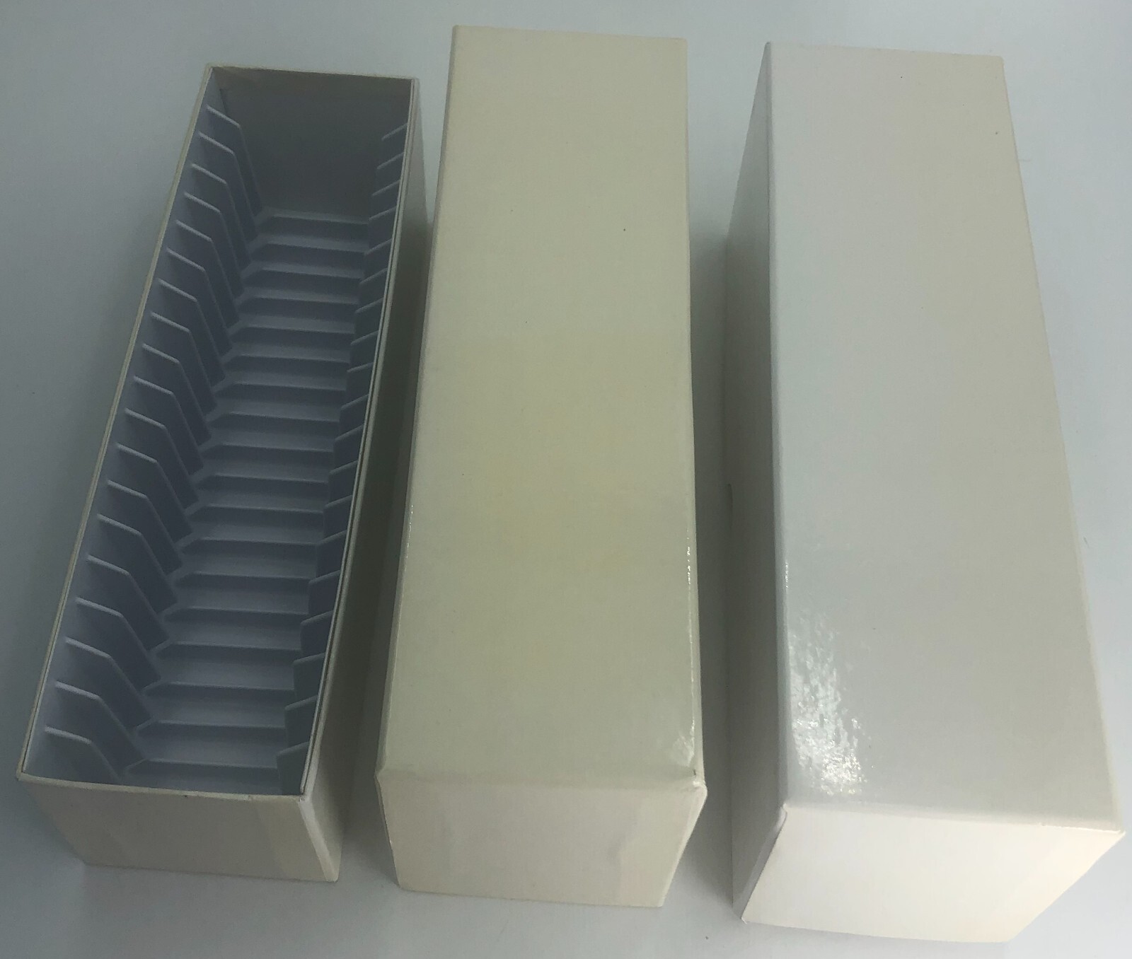 (2)x Graded Slab Storage Display Protection Cardboard Boxes Lot Holds ...