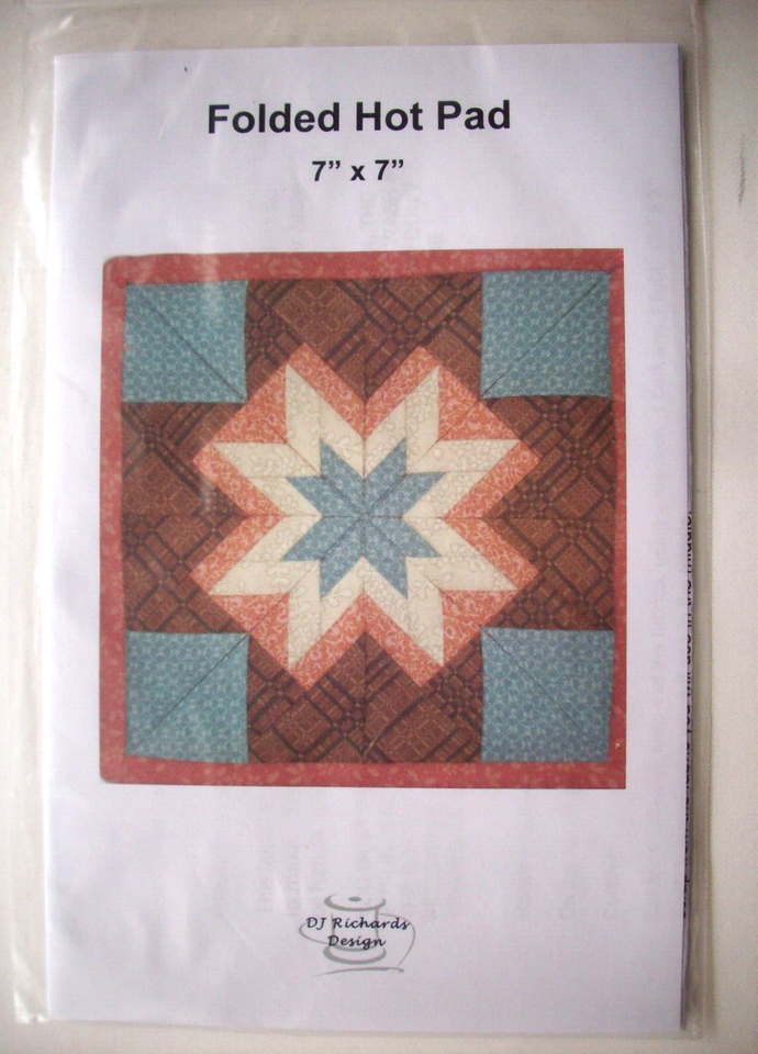 7' by 7" Folded Hot Pad quilt pattern uncut *A2 | eBay