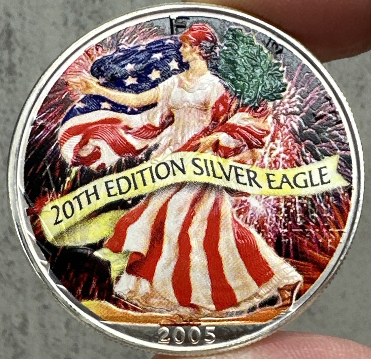 2005 Colorized American Silver Eagle 1 oz Coin (SG949) | eBay