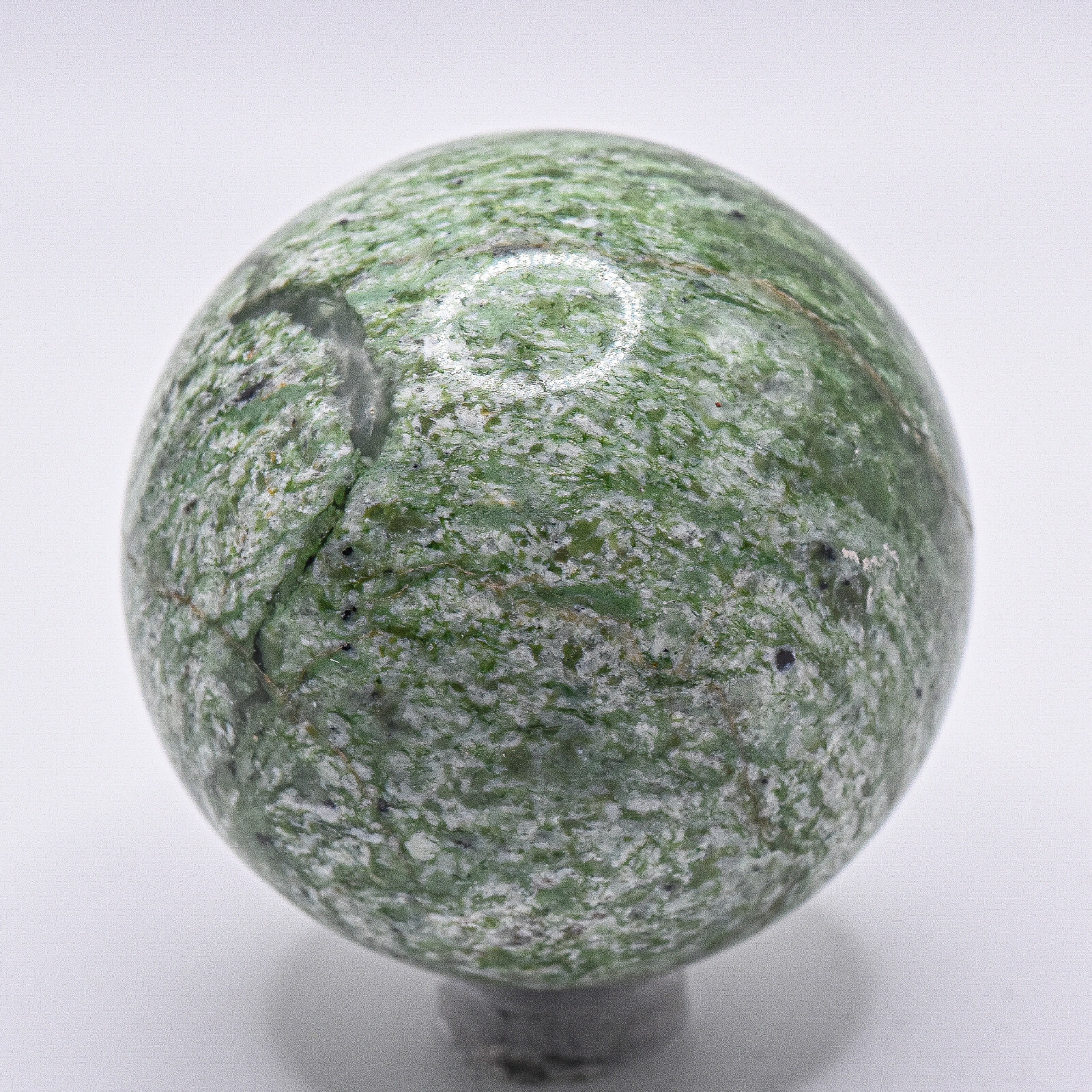 2" Green Vesuvianite Vasonite Sphere Natural Crystal Idocrase Mineral ...