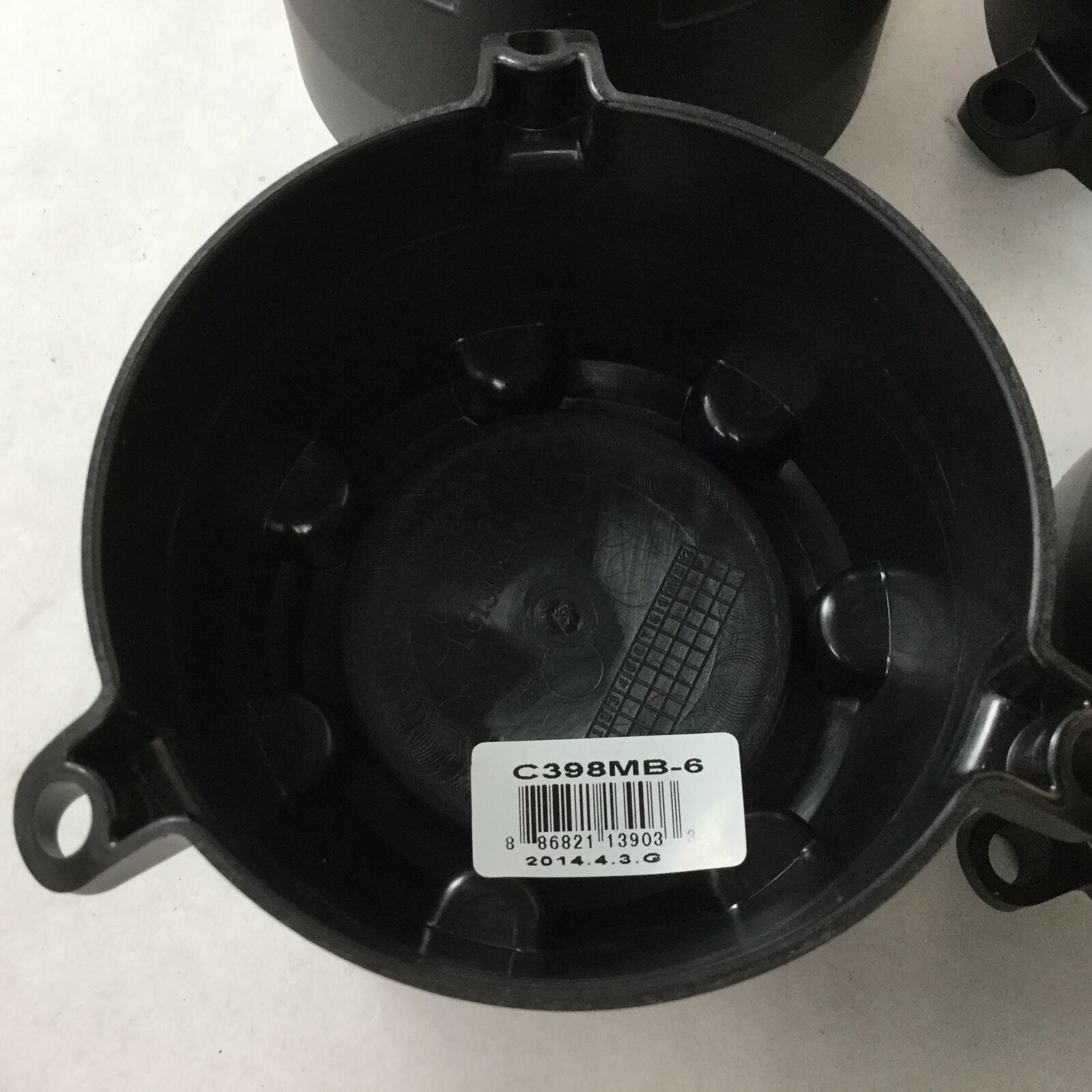 Set 4 Vision Off Road Manx 398 Matte Black Center Cap C398MB-6V Fits ...