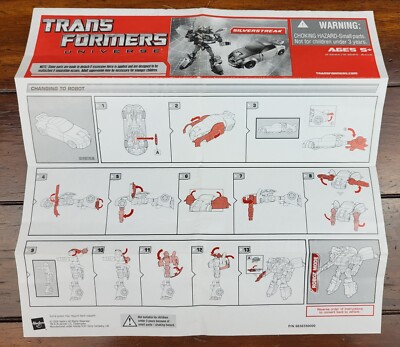 Transformers Universe Silverstreak Instruction Sheet Hasbro 2008 | eBay