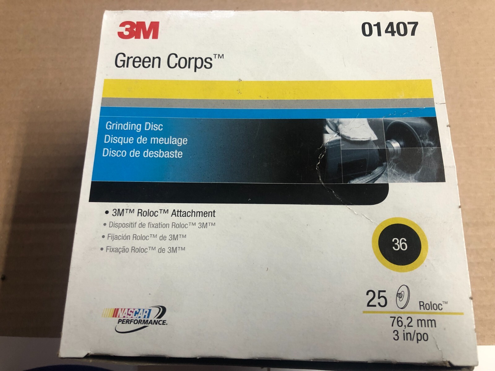 3M Roloc Green Corps 01408 Abrasive Disc 3 in 25 pcs (60650006335) for ...