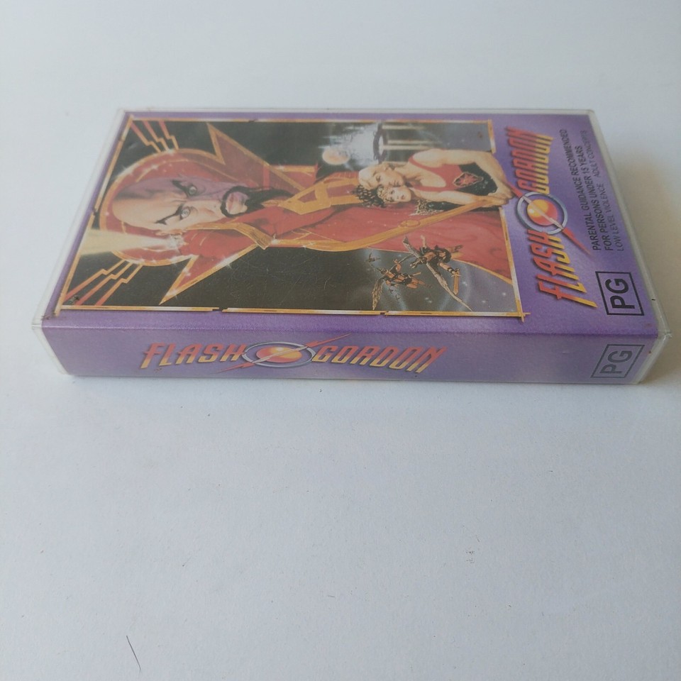 Flash Gordon Original VHS Pal Video Cassette Sam Jones Ornella Muti De ...
