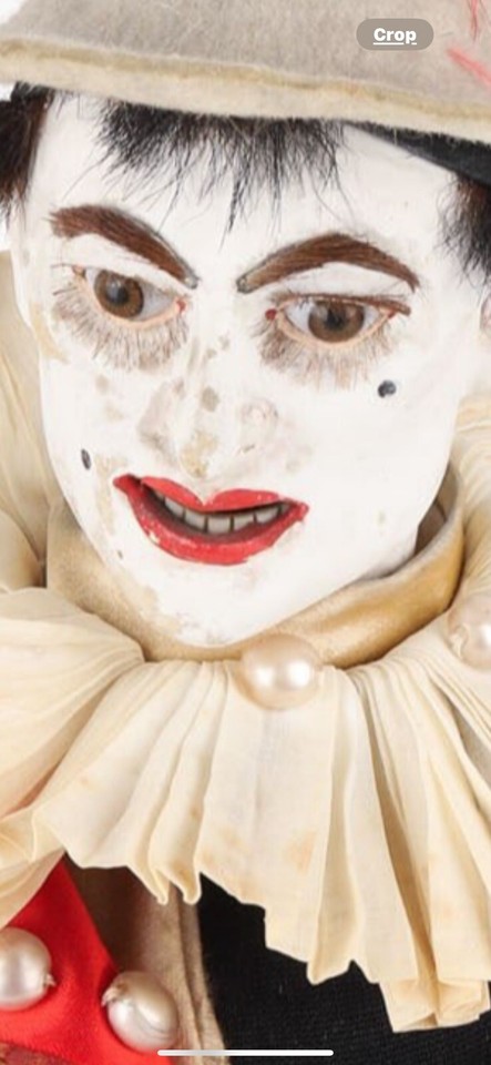 ANTQUE FRENCH AUTOMATON DOLL LAMBERT MANDOLIN PLAYER JESTER AUTOMATE ...