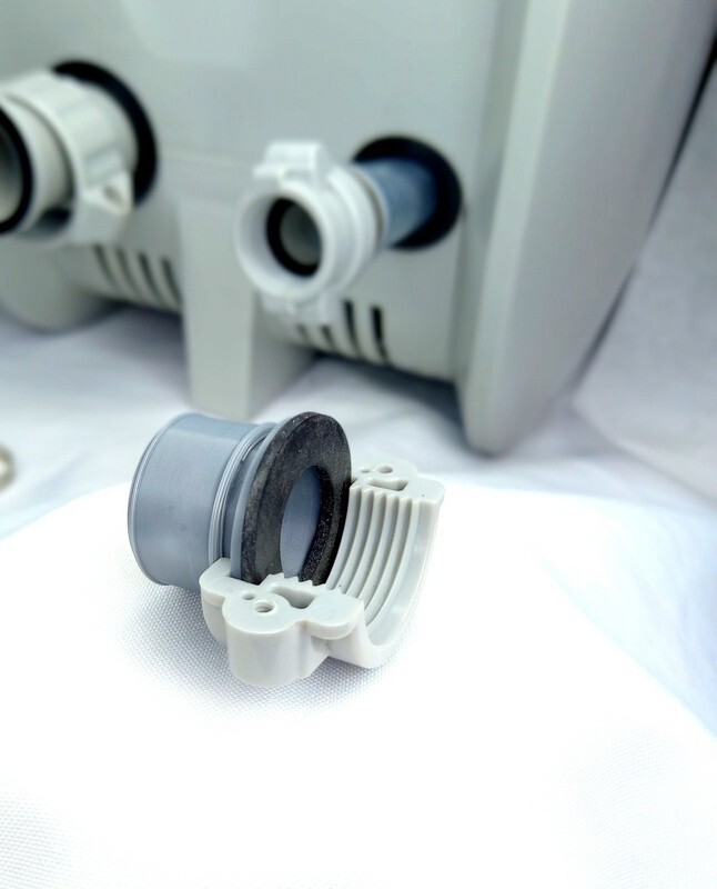 2x Lazy spa compatible water pipe fitting B/C connector + seals fits ...