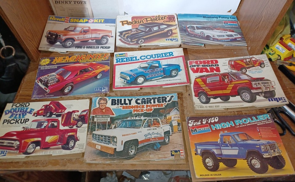 LOT of 20 vintage AMT MPC Revell Monogram empty model kit boxes 1980s ...