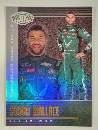 2020 Panini Chronicles - Illusions Bubba Wallace #5 Gold /10 for sale ...