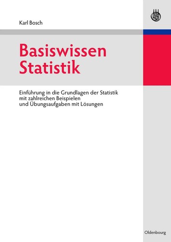 Basiswissen Statistik Karl Bosch Taschenbuch XI Deutsch 2007 EAN ...