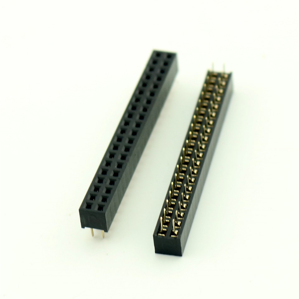 50x Pitch 2.0mm 2mm 2x20 Pin 40 Pin Female Double Row Straight Pin ...