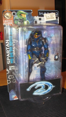 Halo 2 Limited Edition BLUE SPARTAN w/ Dual Machine Guns - Joyride ...