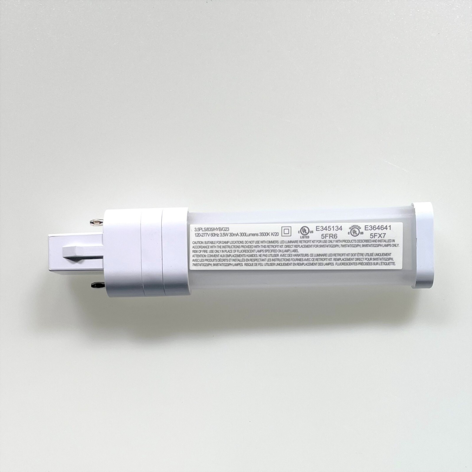 Green Creative 3.5W 2-Pin PL LED Lamp 3500K 300 Lumen G23 Hybrid Light ...