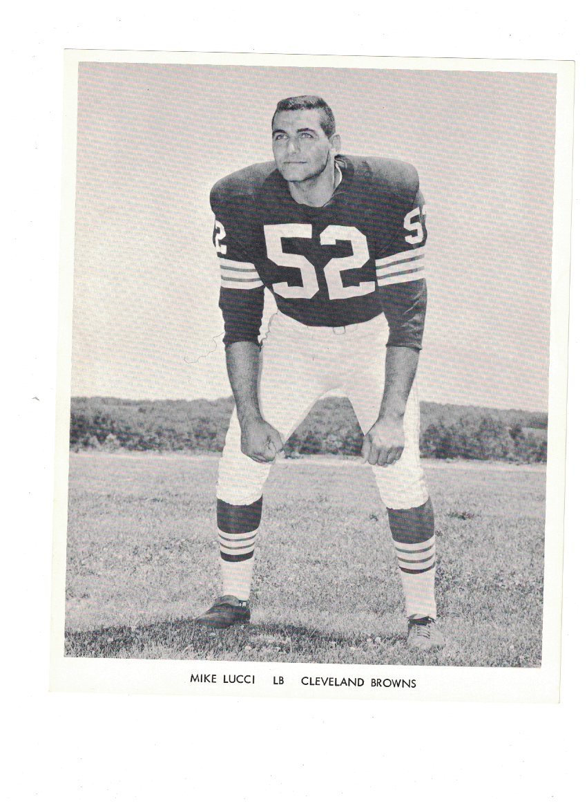 Mike Lucci Cleveland Browns 1960's Team Issue 7 1/2 x 9 1/2 Photo | eBay