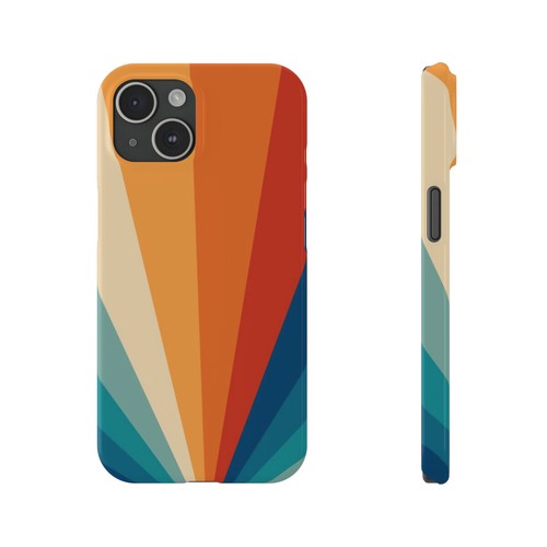 Retro iPhone case with abstract stripe flare - Timeless design for ...