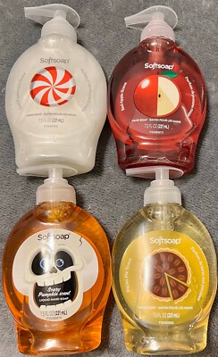 Set of 4 Softsoap Hand Soap - Red Apple Cool Peppermint Pecan Pie ...