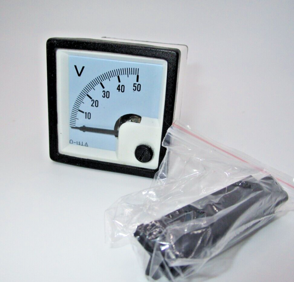 Voltage panel meter DC-50V ANDELI AM-48 Size 48x48 | eBay