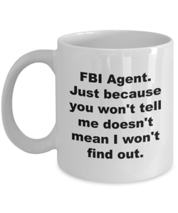 FBI Agent Ceramic Coffee Mug, FBI Agent Gift Cup White 11 oz 15 oz | eBay