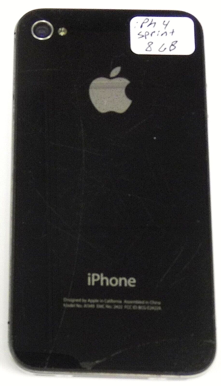 Apple iPhone 4 / A1349 - Black and Silver ( Sprint ) Smartphone ...