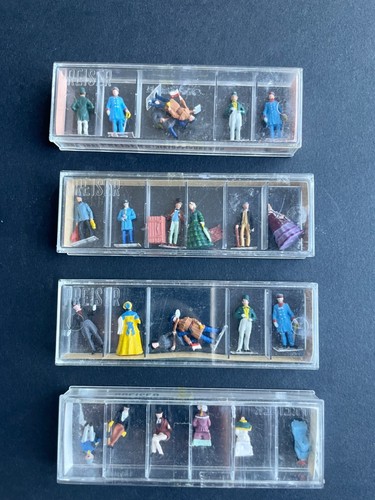 HO PREISER oldtime civil war victorian figure sets #140 #142 (2) #142 4 ...