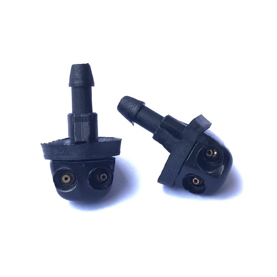 New High Quality Sprinkler Single-hole Washer Spray Kits 2pcs Black Car ...