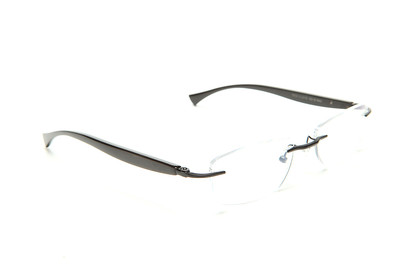 GOLD AND WOOD RIMLESS EYEGLASSES GLASSES SUNGLASSES N02.32.CM40 #647 | eBay