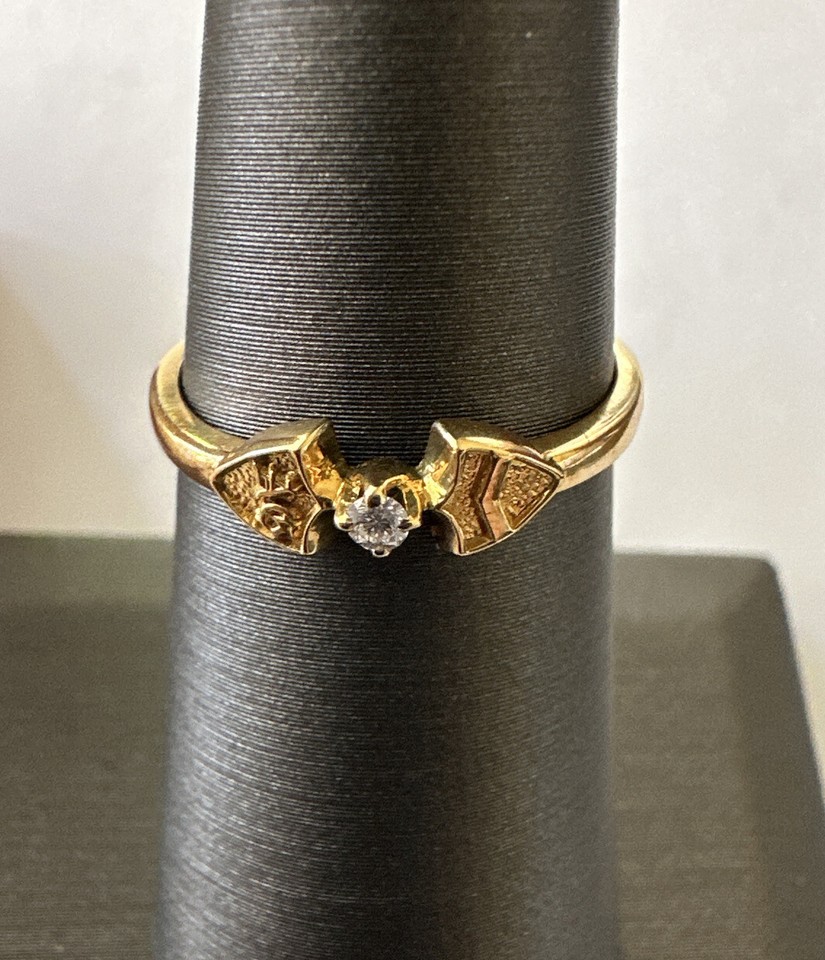 Vintage 18k Mikimoto Diamond Ring With Box | eBay