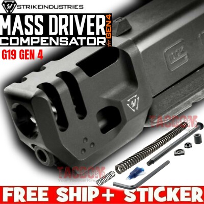 Strike Industrie Mass Driver Compensator for Glock Gen 4 Model 19 G19 ...